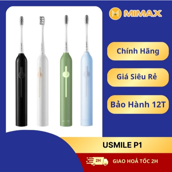 [Hỏa Tốc - HCM] Bàn Chải Điện Sóng Siêu Âm USMILE P1 | Hàng Chính Hãng | Bảo Hành 12 Tháng ...