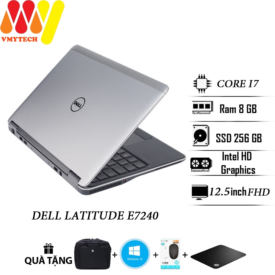 Laptop Dell Latitude 7240,E7240 siêu mỏng nhẹ cấu hình cao,Core i7, Ram ...