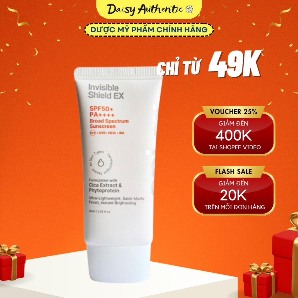 Kem Chống Nắng Epi-RX Invisible Shield EX SPF50++++ 40ml | Shopee Việt Nam