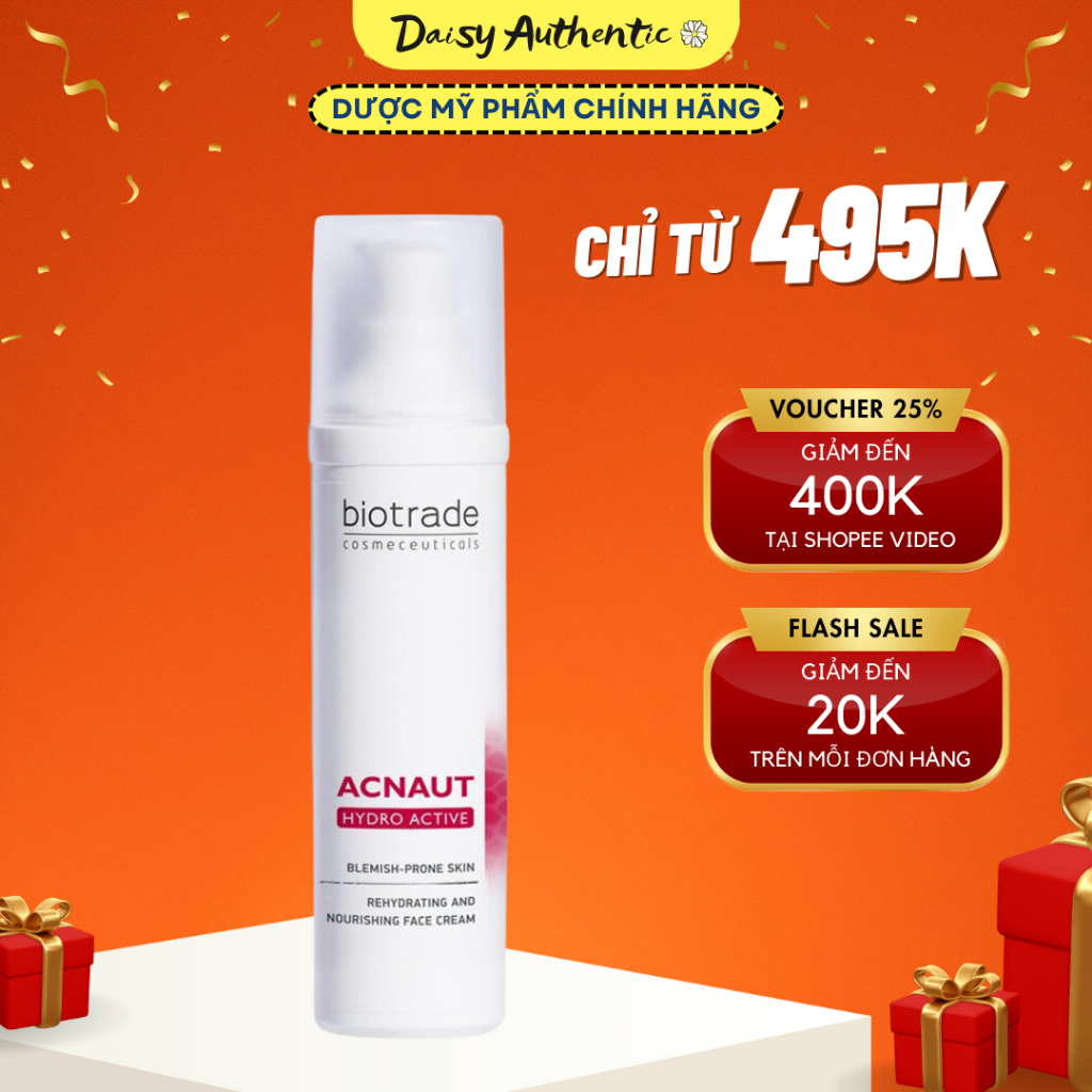 Kem Dưỡng Phục Hồi Biotrade Acnaut Hydro Active Cream 60ml | Shopee ...
