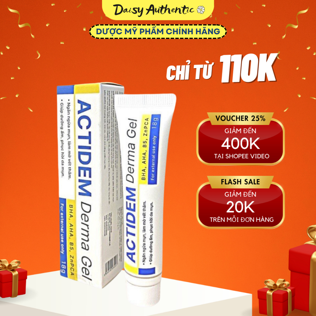 Kem Giảm Mụn Actiderm Derma Gel 18g | Shopee Việt Nam