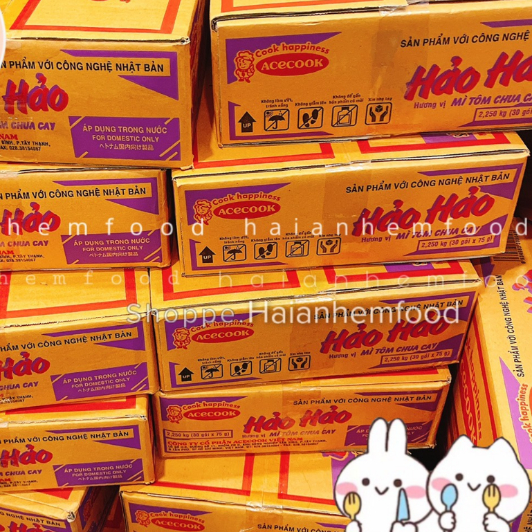 Thùng Mì Tôm Hảo Hảo chua cay, Cty Acecook chính hãng | Shopee Việt Nam