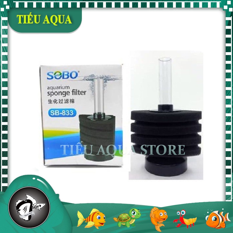 Lọc bio góc mini Sobo Xy 833 - kiểu dáng gọn nhỏ, bông lọc mịn, thích ...
