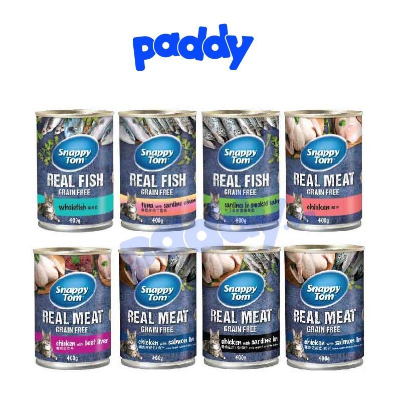 [Combo 12] Pate Mèo Snappy Tom Real Fish Lon 400g | Shopee Việt Nam