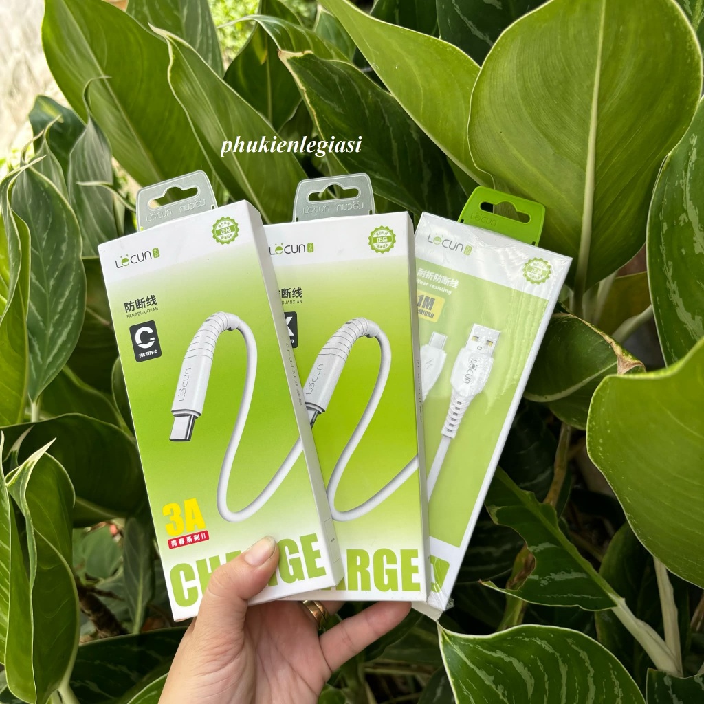 Cáp sạc nhanh 1m Lecun FD10 BT10 các đầu phổ thông Micro USB Type C ...