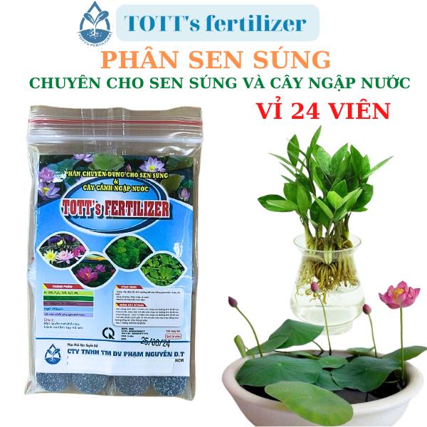 Phân Bón Cho Sen Súng Cây Ngập Nước Gói 24 Viên TOTT's fertilizer ...