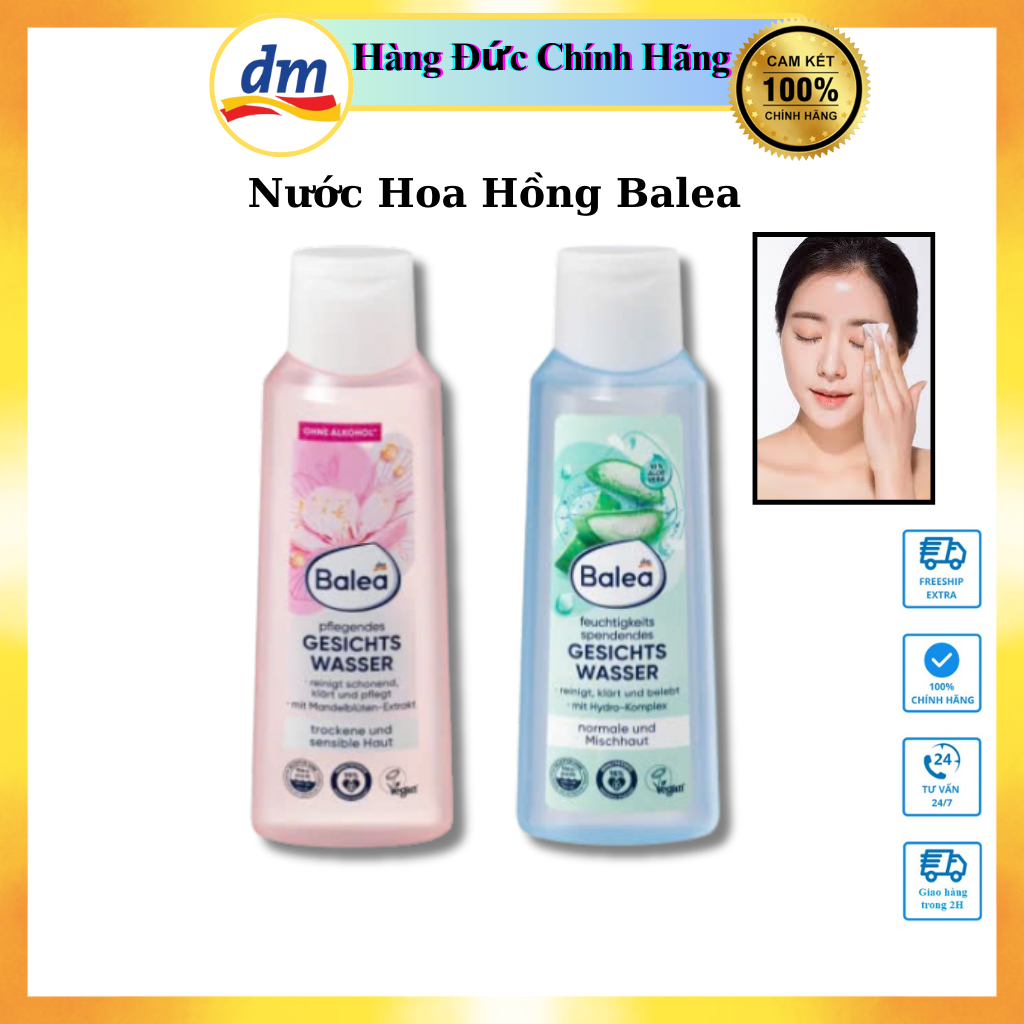 Nước Hoa Hồng Toner Balea, Nước Hoa Hông Balea Toner 200ml | Shopee ...