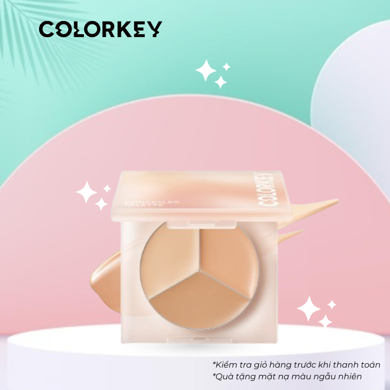 [LIVE] Bảng Kem Che Khuyết Điểm COLORKEY 3 Màu Tinh Tế 3.9g | Shopee ...