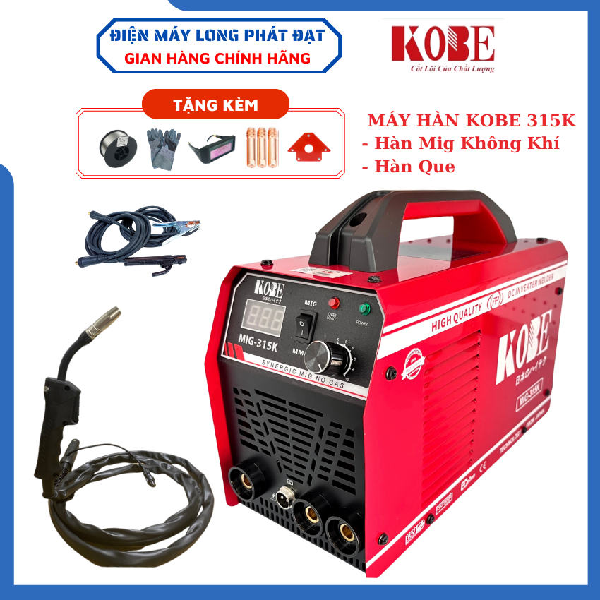 Máy hàn mig KOBE 315K 2 chức năng mig không khí và que cho thợ và gia ...