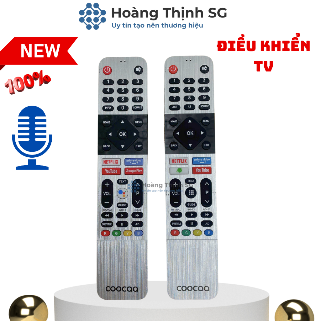Remote điều khiển tivi COOCAA Mẫu 01, điều khiển TV COOCAA - Tặng kèm ...