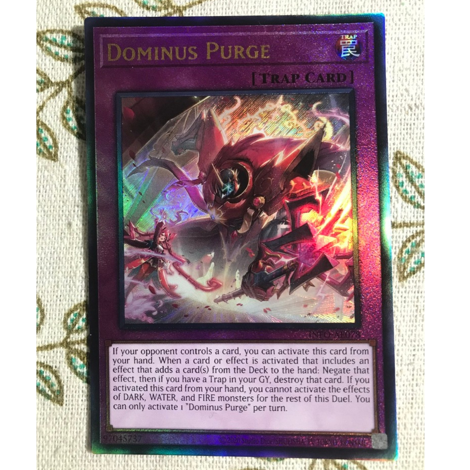 [LiLy_Yugioh] Lá bài INFO-AE078 Dominus Purge | Shopee Việt Nam