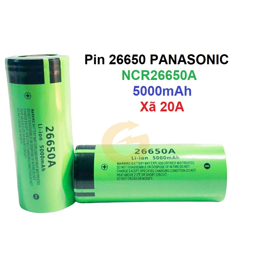 [P08] Pin sạc 26650 Panasonic NCR26650A 5000mah xã 20A Japan có QR code ...