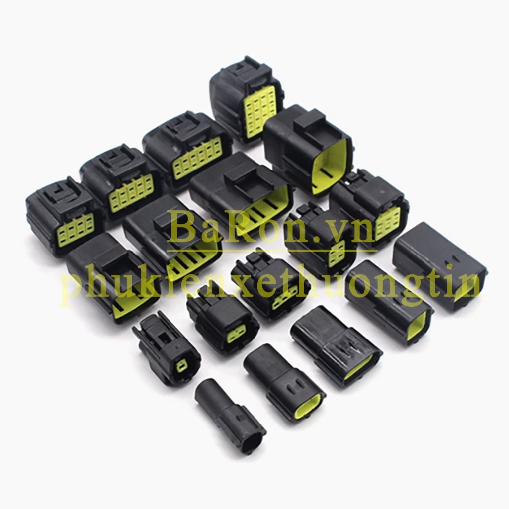 [1.8mm] Đầu nối dây điện chống nước ô tô xe máy 2P 3P 4P 6P 8P (ô tô, xe tải, xe khách) -70x16Y ...