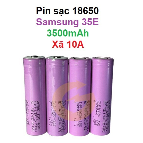 [P15] Pin sạc 18650 Samsung 35E 3500mah xã 10A chính hãng mới 100% bao ...