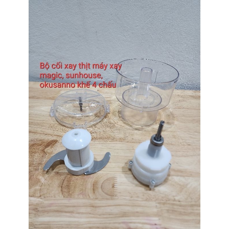 Phụ kiện bộ cối xay thịt dùng cho máy xay sinh tố magic sunhouse ...