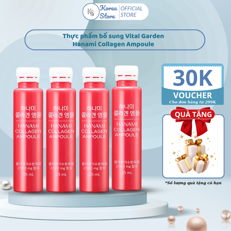 Thực phẩm bổ sung Vital Garden Hanami Collagen Ampoule (25ml x 28 ống ...