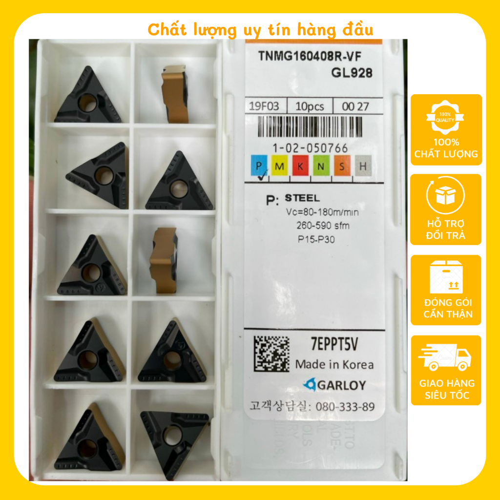 Mảnh chíp tiện TNMG16 chuyên thép Trong Máy Tiện, Máy CNC_CT043 ...