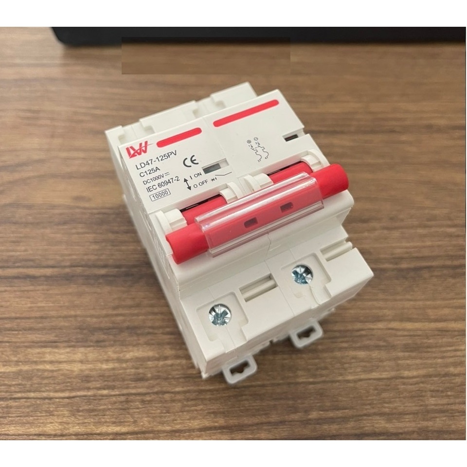 Aptomat DC 2P 125A 1000V LW- LD47-125PV - Attomat CB DC Dùng cho điện năng lượng mặt trời solar ...