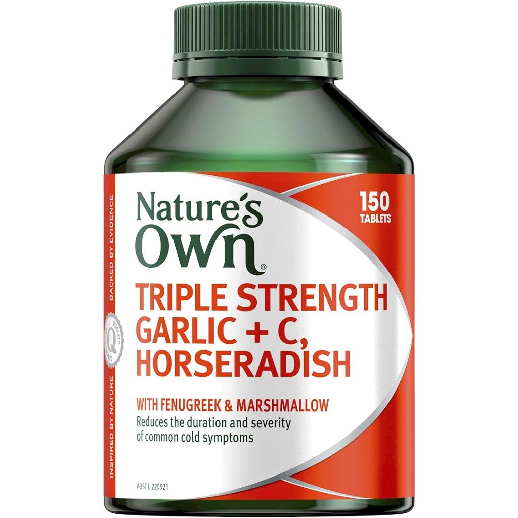 Nature's Own Garlic + Vitamin C, Horseradish, Fenugreek & Marshmallow ...