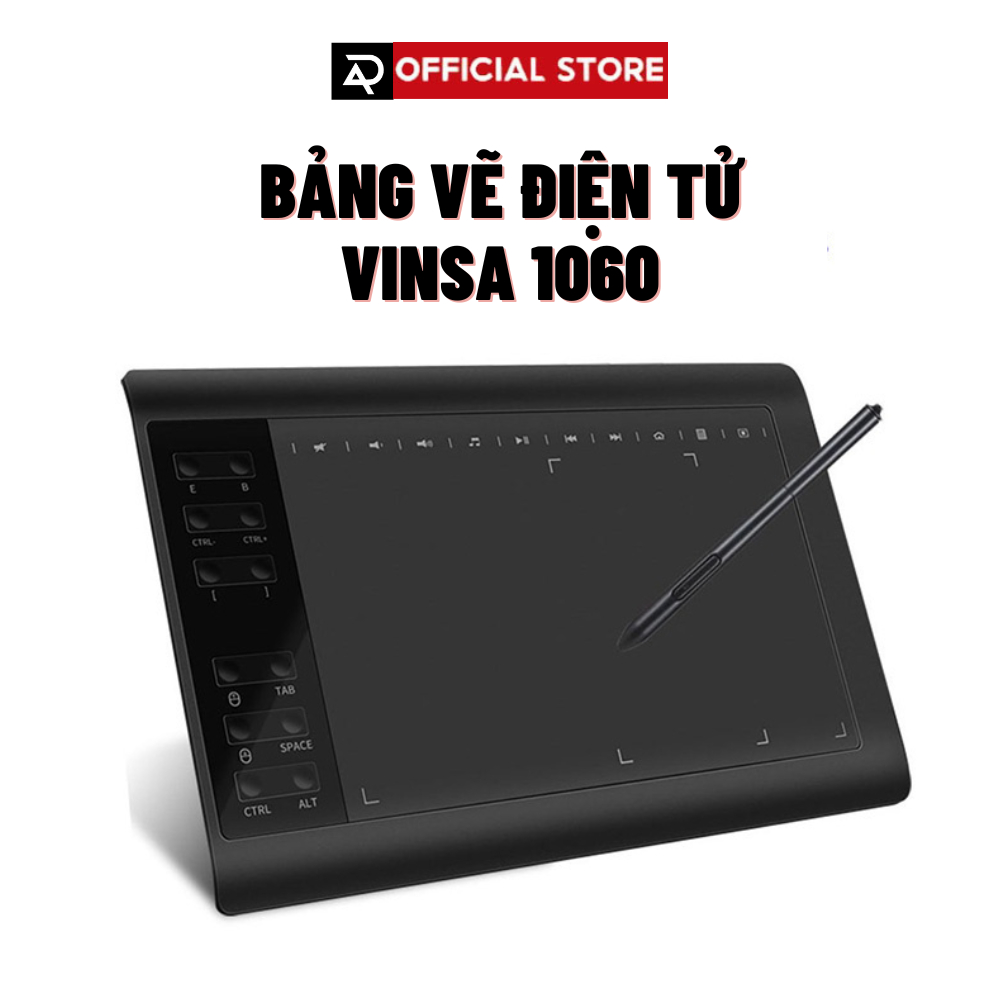 Bảng điện tử VINSA 1060Plus chính hãng bút cảm ứng từ k dùng pin - bản ...