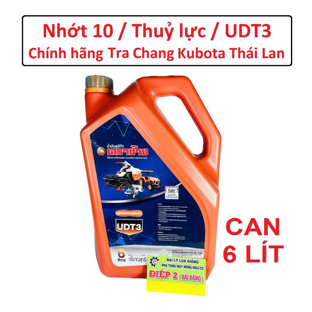 [Freeship] Nhớt 10 / dầu thuỷ lực / nhớt UDT3 chính hãng Kubota Thái Lan Tra Chang máy cày, máy ...