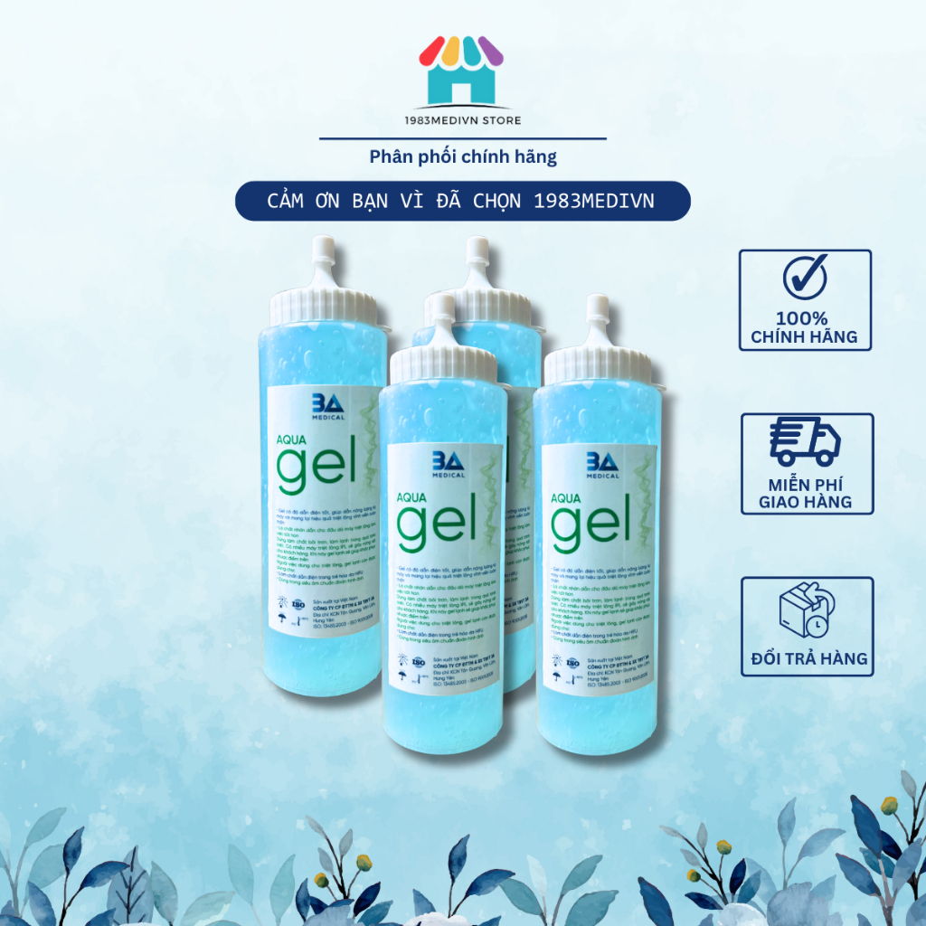 Bộ 4 chai Gel siêu âm và bộ 2 chai gel siêu âm cho máy triệt lông AQUA ...