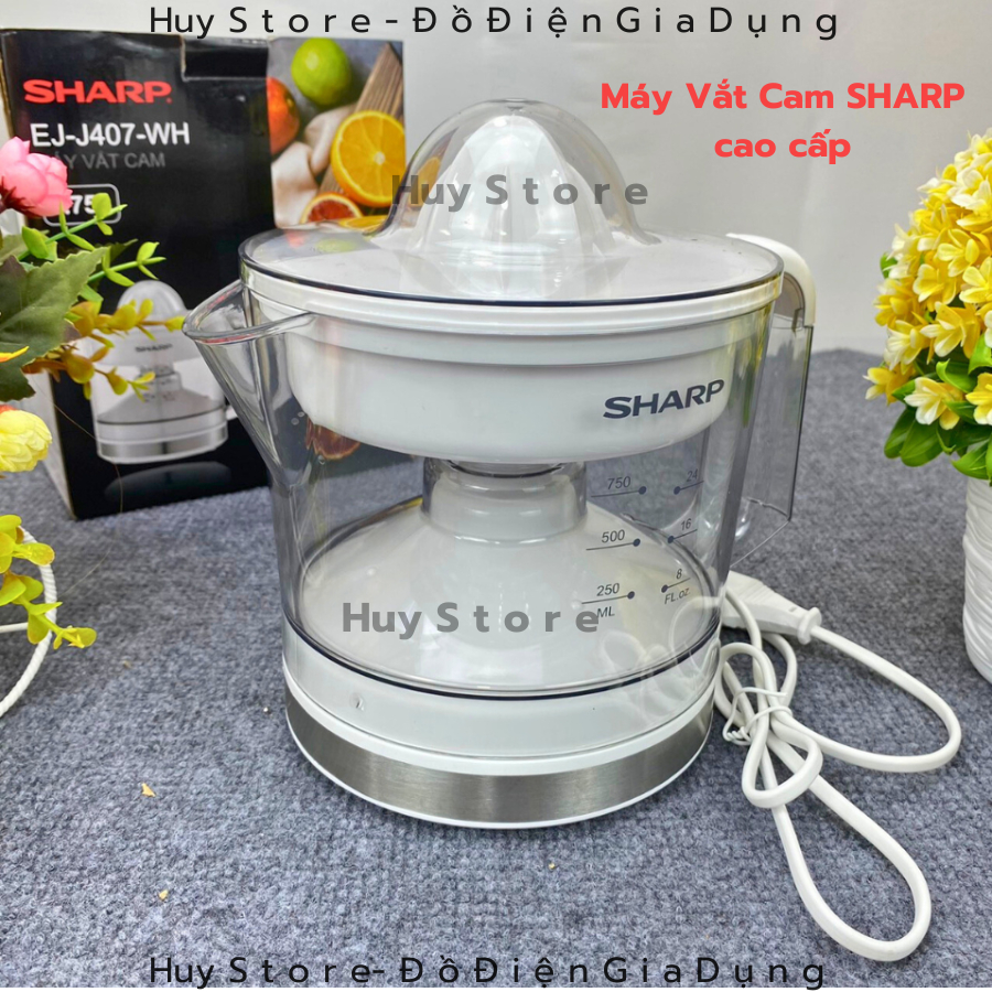 Máy Vắt Cam Công Suất Sharp EJ-J256-WH chuẩn cao cấp , Máy Vắt Cam Sharp Vắt Nhanh Lưới Lọc ...