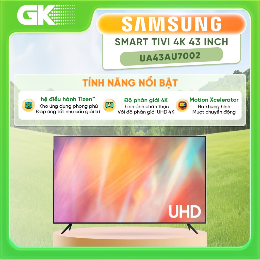 [Shopee - Lắp đặt 0Đ HN HCM] UA43AU7002KXXV / UA43DU7700 - Smart Tivi Samsung 43 Inch | Shopee ...