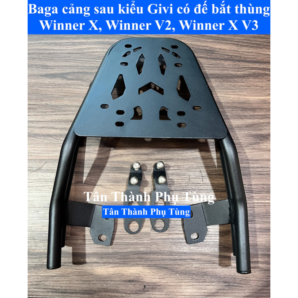 Baga cảng sau kiểu Givi có đế bắt thùng Winner X, Winner X V2, Winner X ...