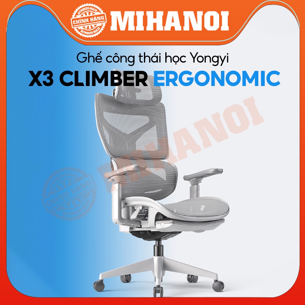 Ghế Công Thái Học Xiaomi Yongyi X3 Climber RC-1109E - Khung Gầm Thông Minh Tự Điều Chỉnh Theo ...