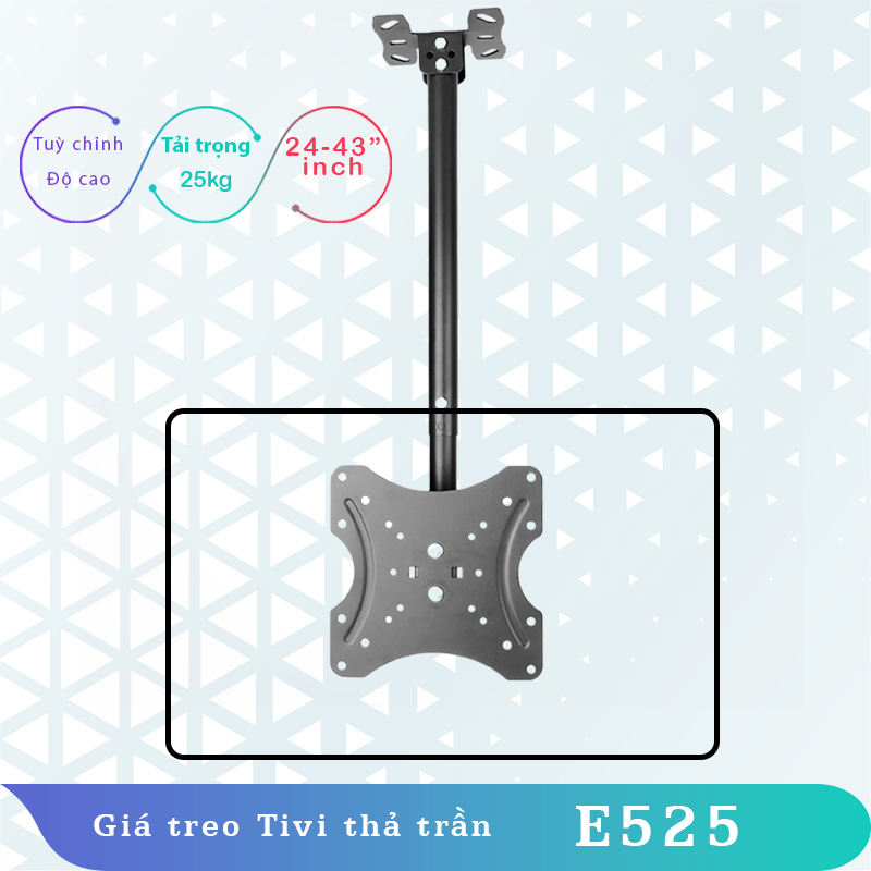 E525 Giá Treo Tivi Thả Trần u -Giá treo tivi trên trần nhà [Màn hình 24-42 inch] [Lắp đặt mọi ...