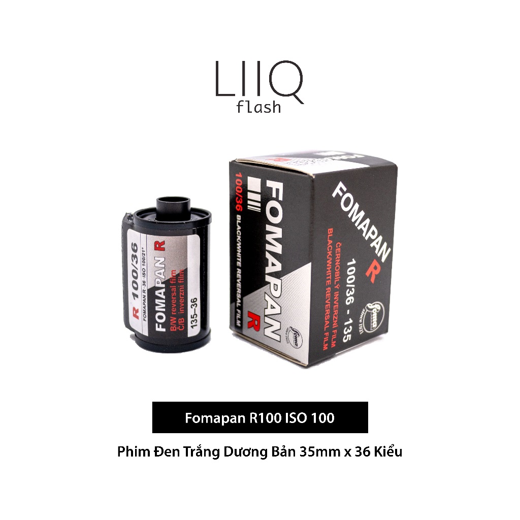 Phim Fomapan R100 ISO 100, Đen Trắng B&W Reversal, 135/35mm x 36 Kiểu ...