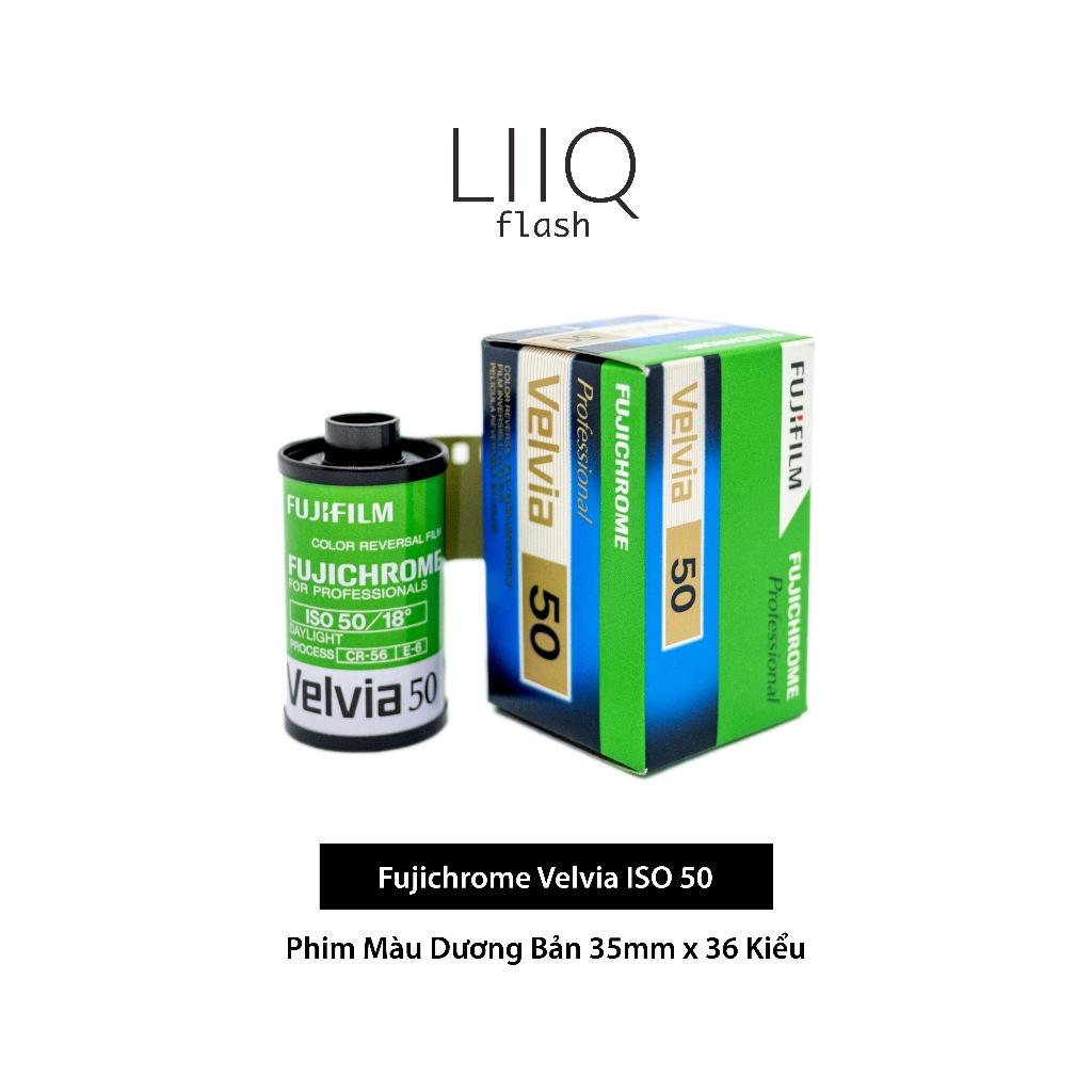 Phim Fujichrome Velvia ISO 50, Màu Color Reversal, 135/35mm x 36 Kiểu ...
