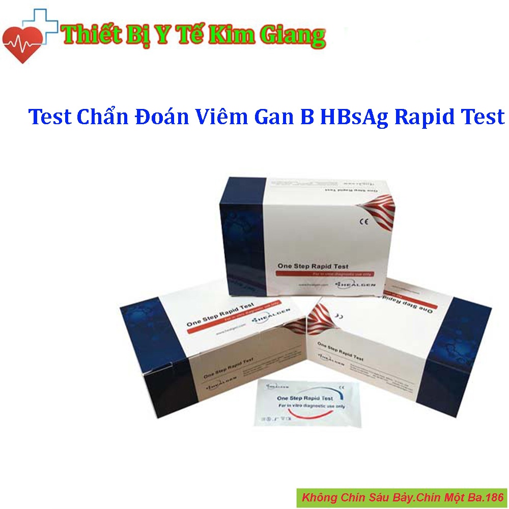 Test Chẩn Đoán Viêm Gan B HBsAg Rapid Test Strip Healgen 5m Hộp 100 ...