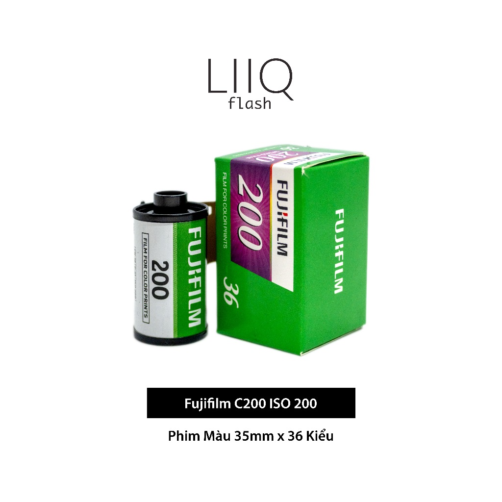 Phim Fujifilm C200 ISO 200, Màu Color, 135/35mm x 36 Kiểu, In Date Cho ...