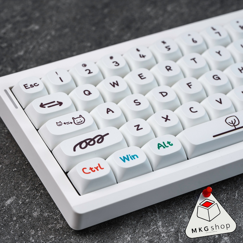 Keycap Child draw giá siêu rẻ PBT dyesub 121 nút bàn phím cơ MA profile ...