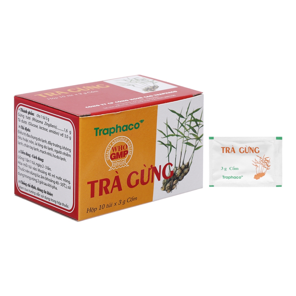 TRÀ GỪNG Traphaco - Hộp 10 gói | Shopee Việt Nam