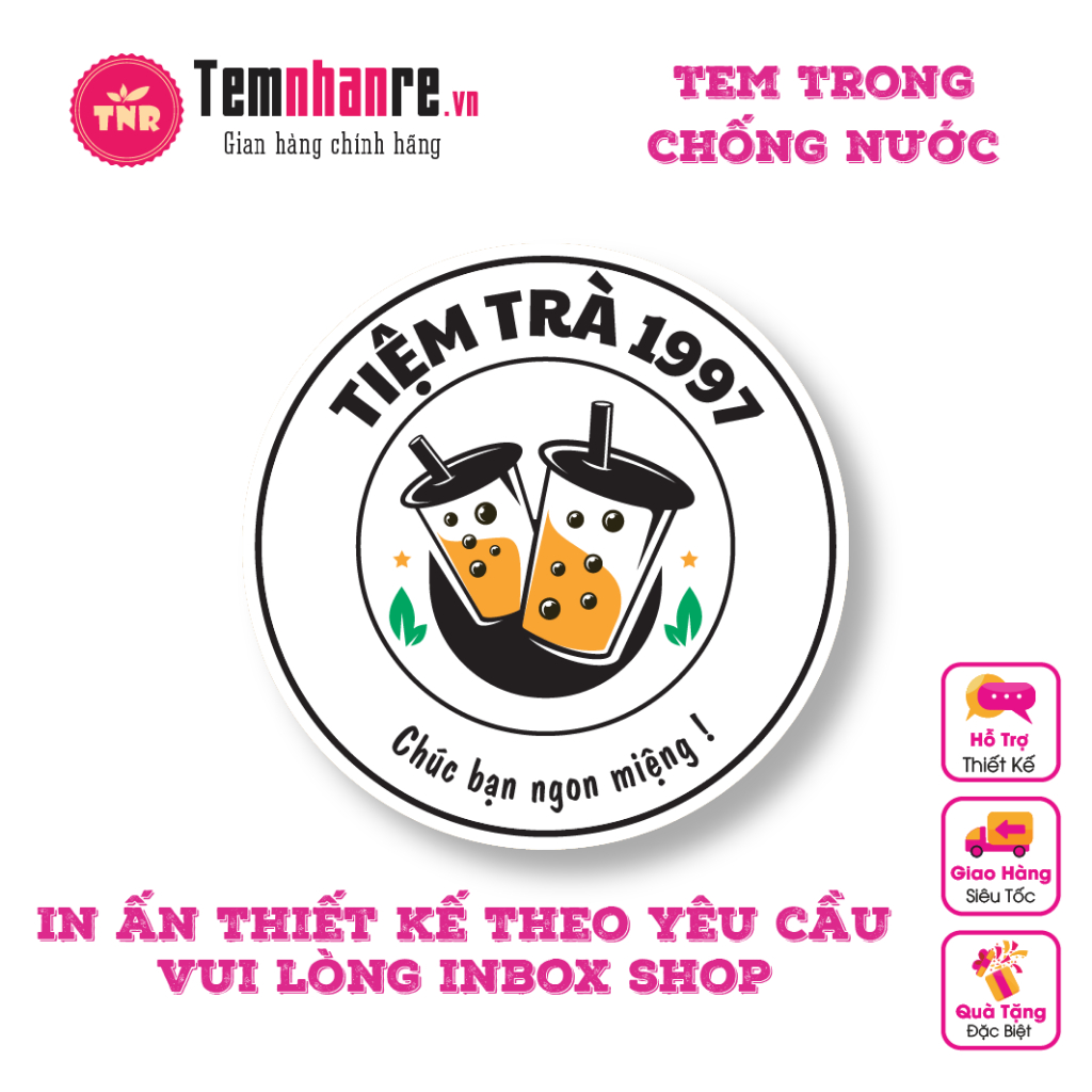 Temnhanre.vn - Combo 500 Cái Decan Trong, Sticker Decan Chống Nước In ...