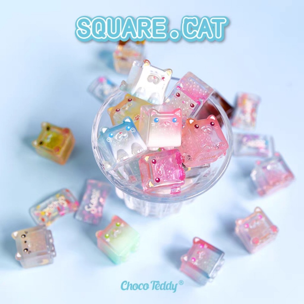 [Choco Teddy] Blindpack Square Cat - Mô hình mini những bé mèo vuông ...