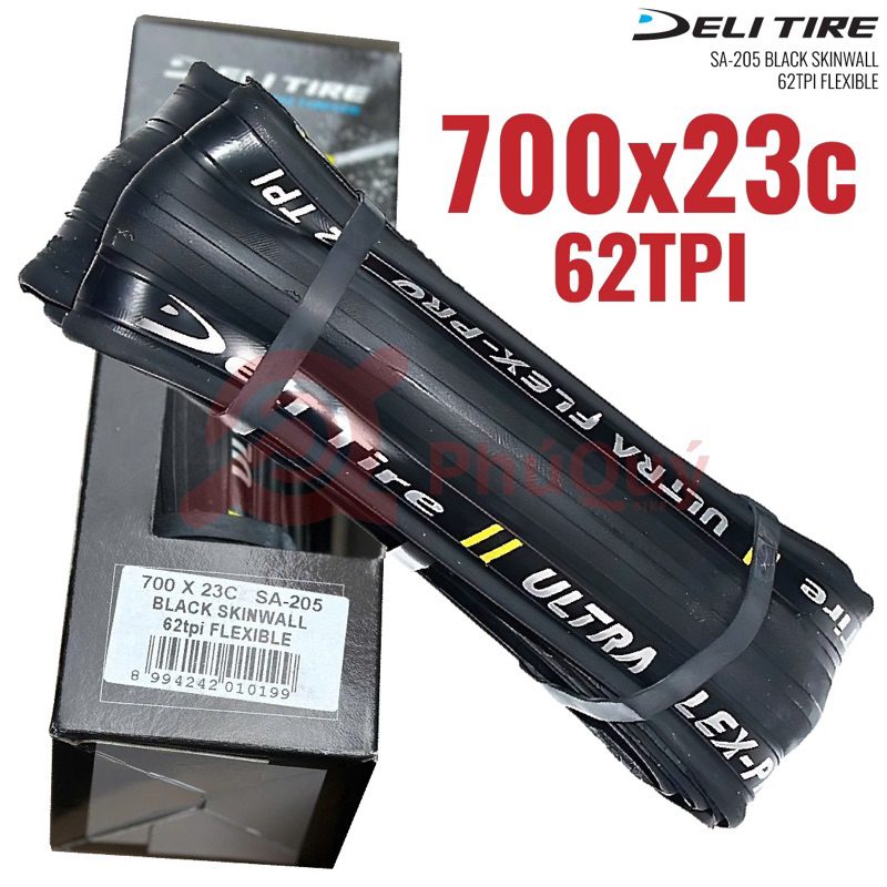 Vỏ Gấp Đen 700x23c & 700x25c DELI TIRE Ultra Flex-Pro (1 cái ) | Shopee ...