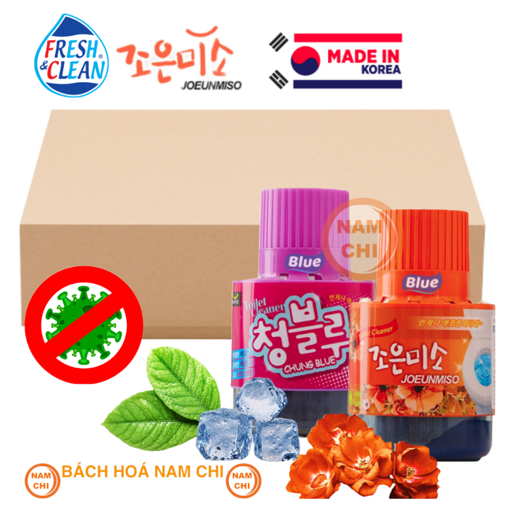 [SỈ THÙNG 24 CỐC] Thả Bồn Cầu Khử Mùi Hanvit Chung Blue Joeunmiso 180G ...