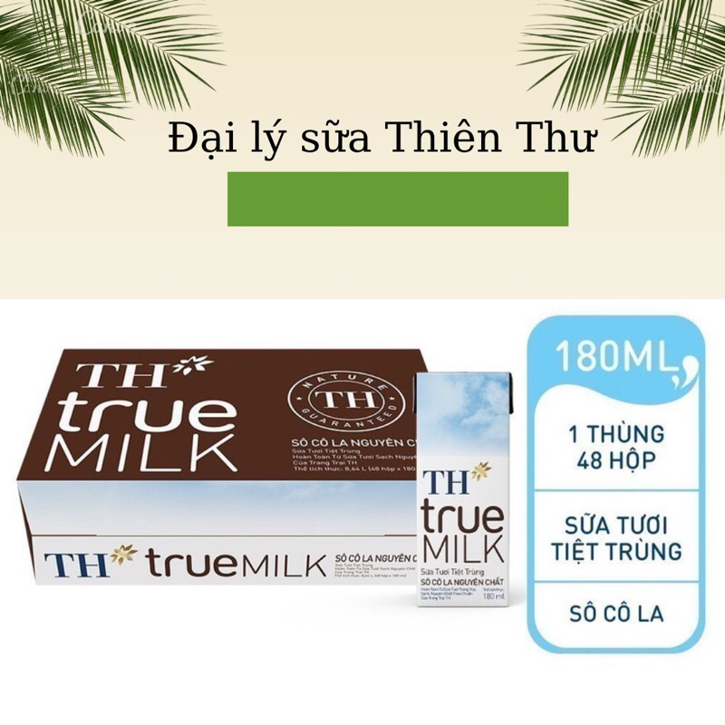 thùng sữa tươi th True milk vị socola 180ml - 3/2026 | Shopee Việt Nam