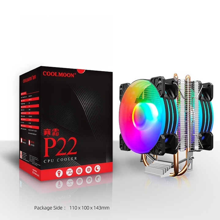 TẢN NHIỆT KHÍ | FAN CPU COOLMOON FROST P2 STREME EDITION DÙNG CHO ...