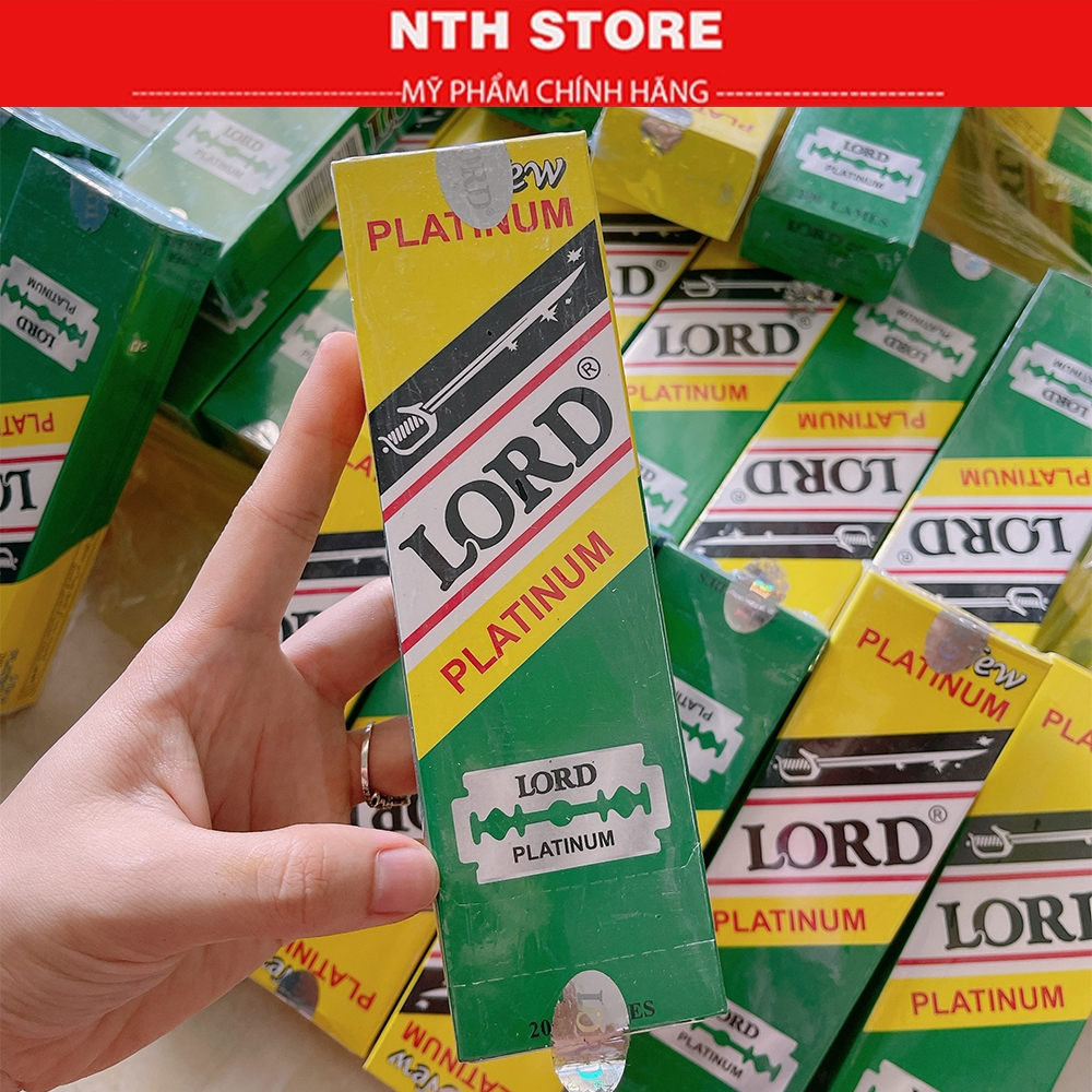 Dao Lam Lord 1 Cây Hộp Xanh 200 Lưỡi Sắc Bén Chính Hãng | Shopee Việt Nam