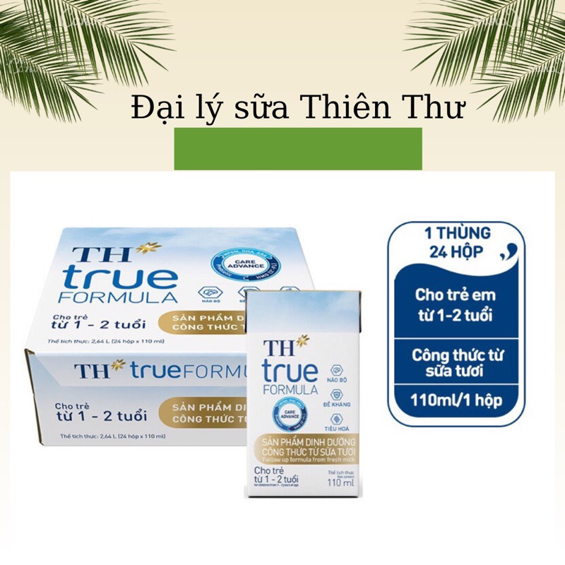 Thùng 24 hộp sữa công thức pha sẵn TH TRUE FORMULA 110ml - date 6/2025 | Shopee Việt Nam