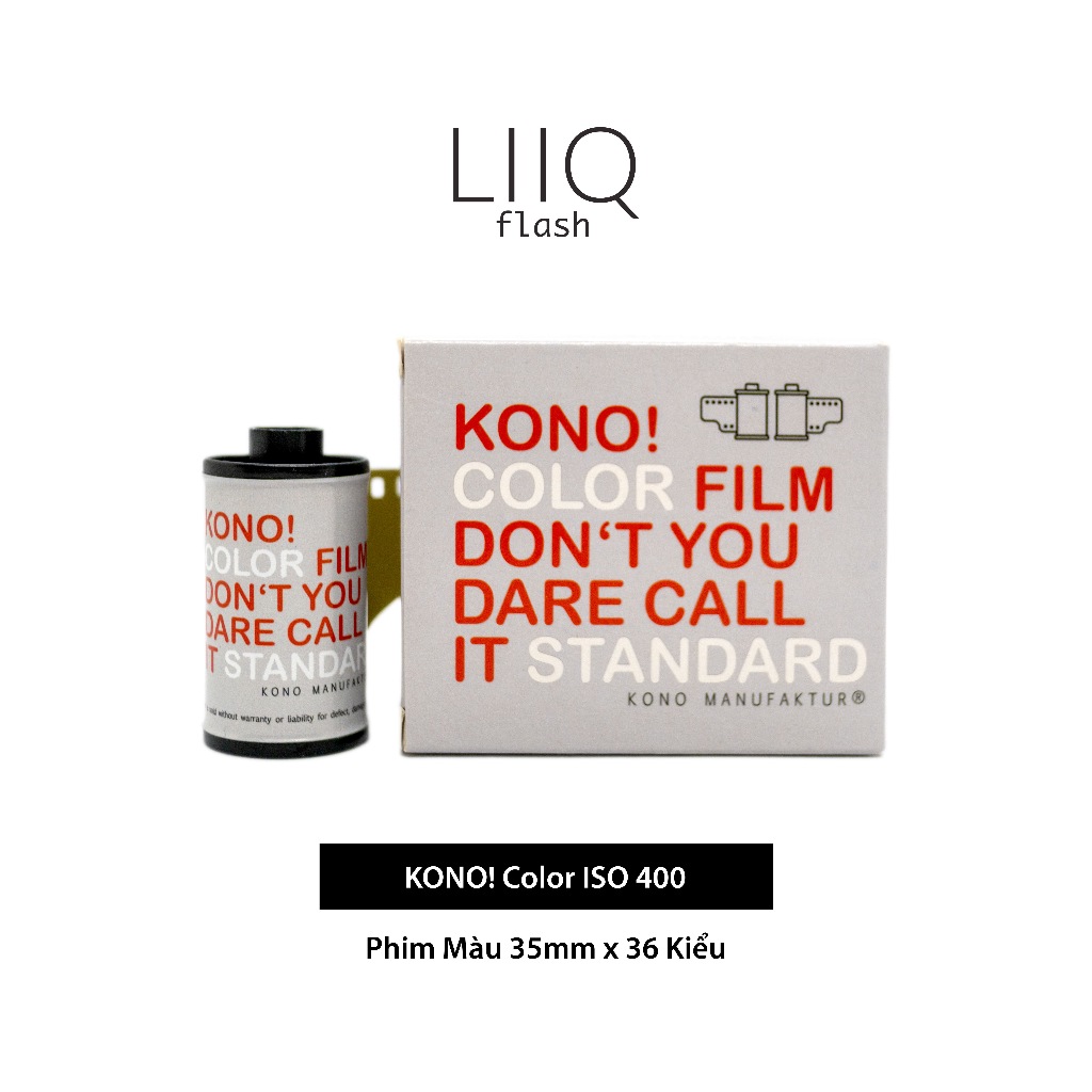 Phim KONO! Color ISO 400 Tách Hộp, Màu Color, 135/35mm x 36 Kiểu, In ...
