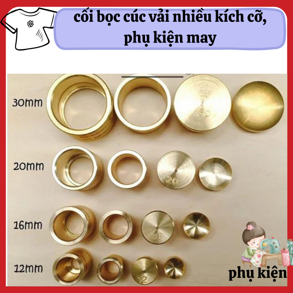 cối bọc cúc vải nhiều kích cỡ, phụ kiện may | Shopee Việt Nam