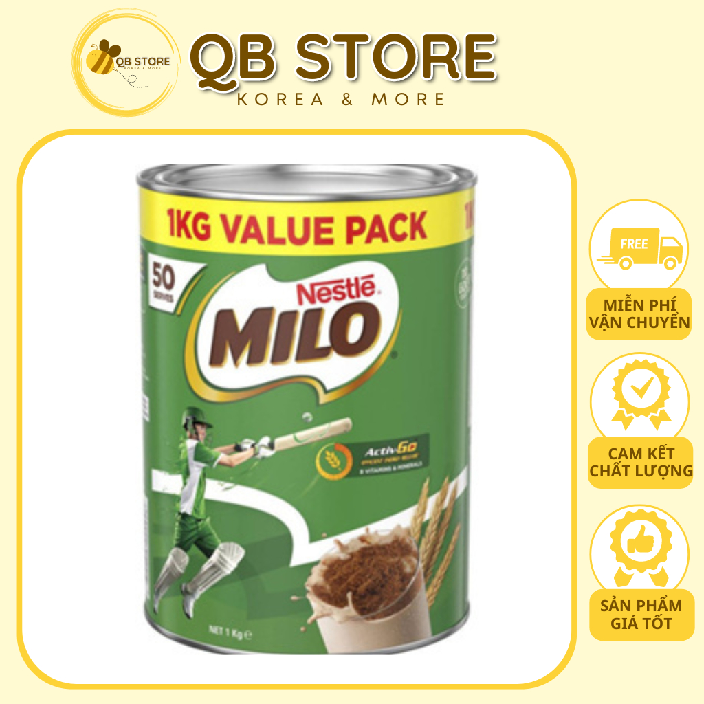 Sữa Bột Nestle Milo Úc Tăng Chiều Cao Cho Bé 1kg | Shopee Việt Nam