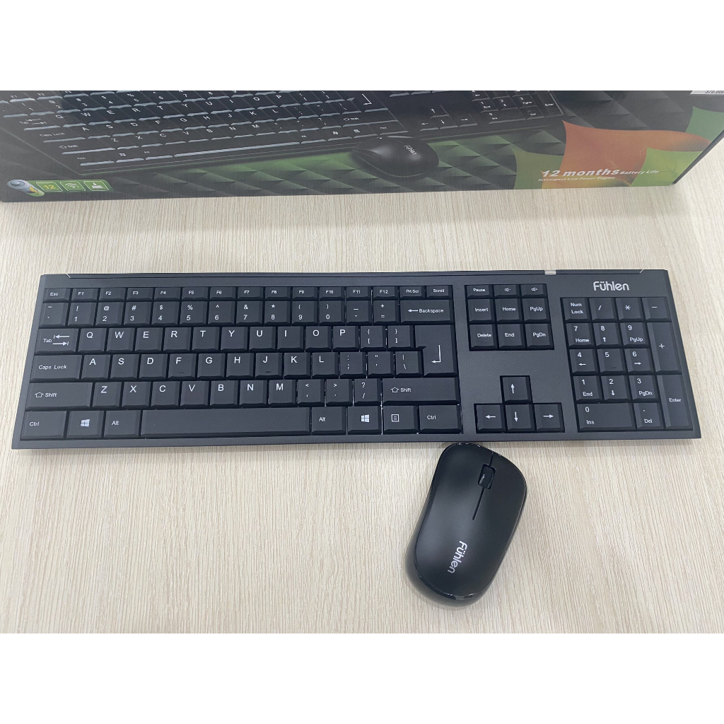 BỘ PHÍM CHUỘT KHÔNG DÂY FUHLEN A120G - Bảo hành 24 tháng Chính hãng ...
