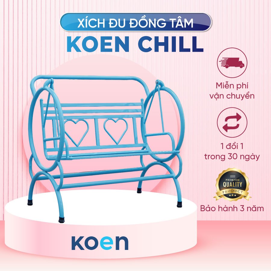Xích Đu KOEN Đồng Tâm KOEN CHILL TAZAKO Hai màu sắc đẹp khung sắt sơn ...